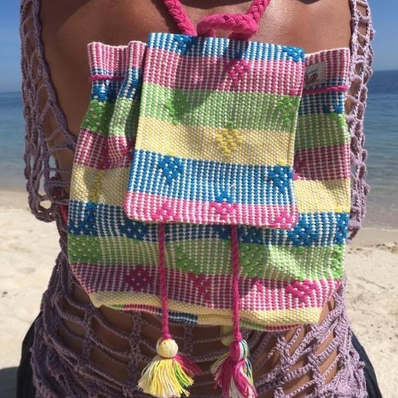 Bags | Mexican Woven Mini Backpack | Poshmark